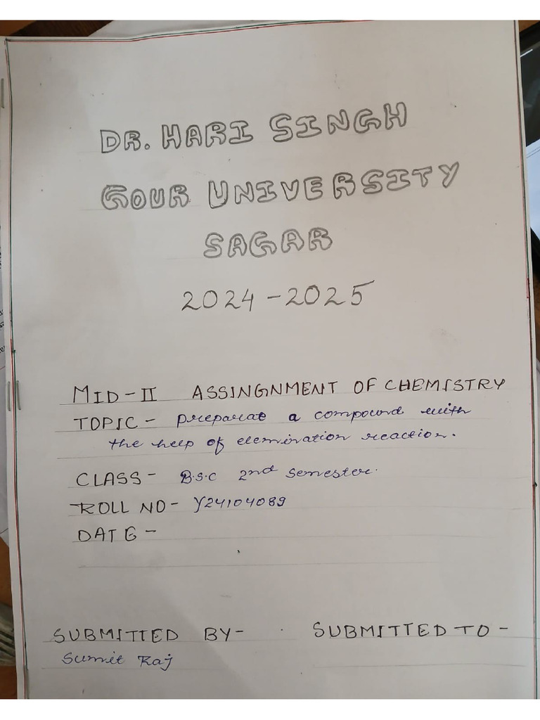 Chem Assignment | PDF