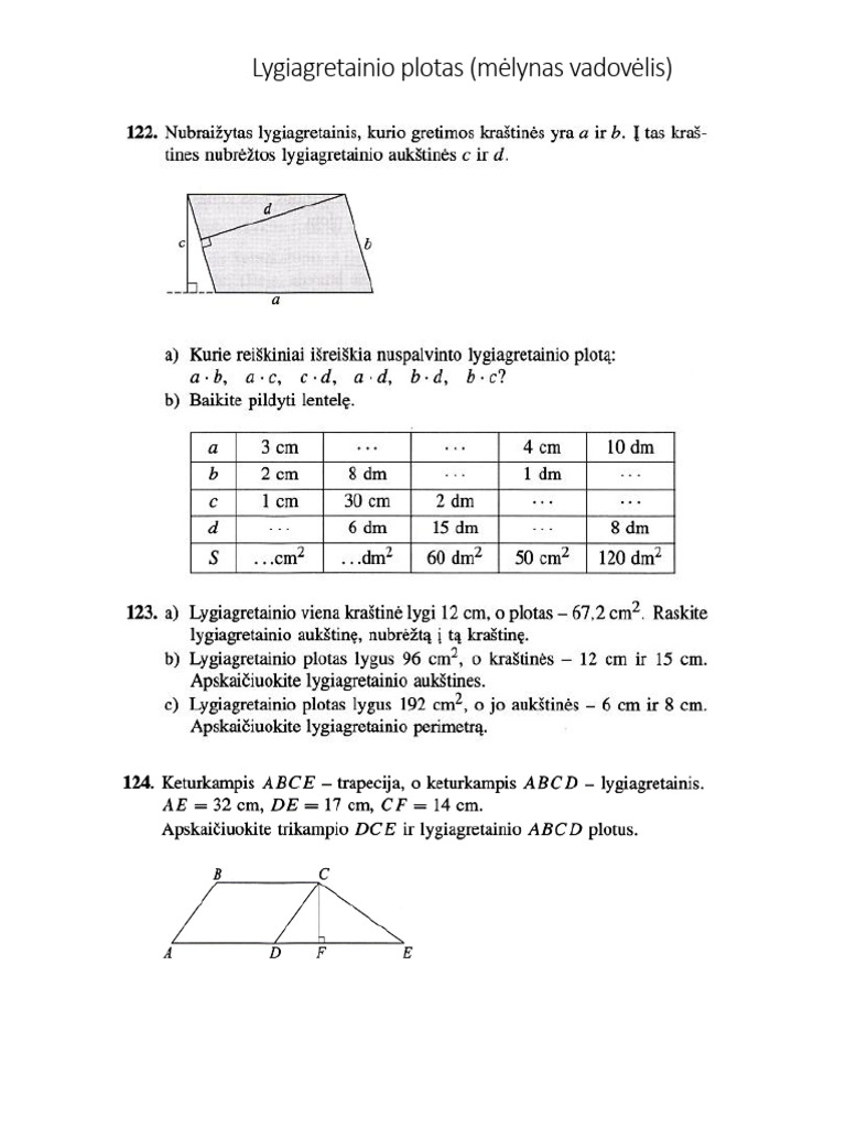 ND Lygiagretainio Plotas | PDF