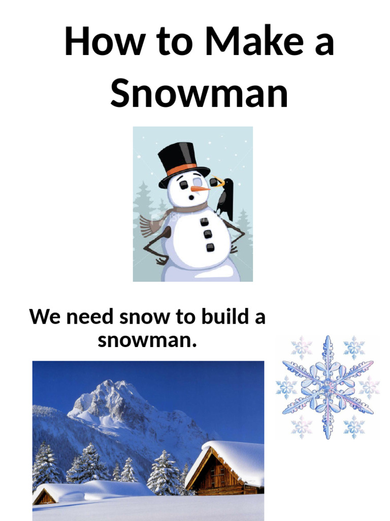 How to Make My Snowman | PDF