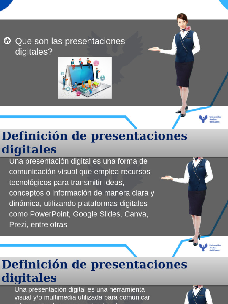 Definición y usos de presentaciones digitales | PDF | Multimedia ...
