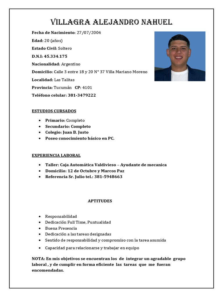 Villagra Alejandro Nahuel | PDF