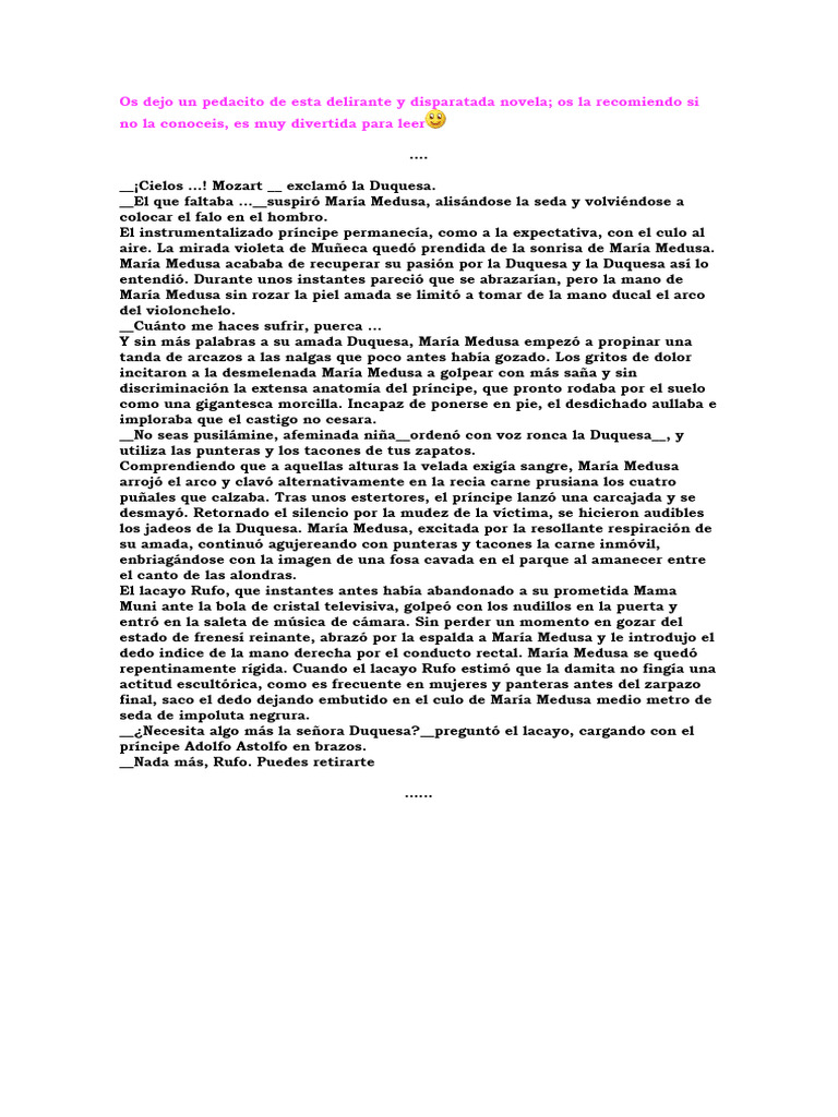 Opinion Muneca y Macho-Juan Garcia Hortelano | PDF