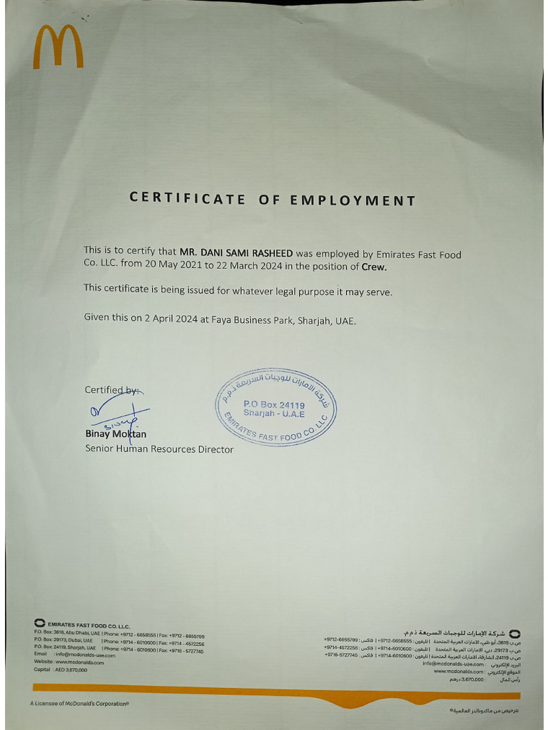 McDonalds Exper | PDF