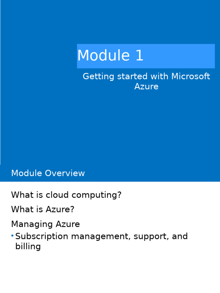 Azure Fundamentals | PDF | Cloud Computing | Microsoft Azure