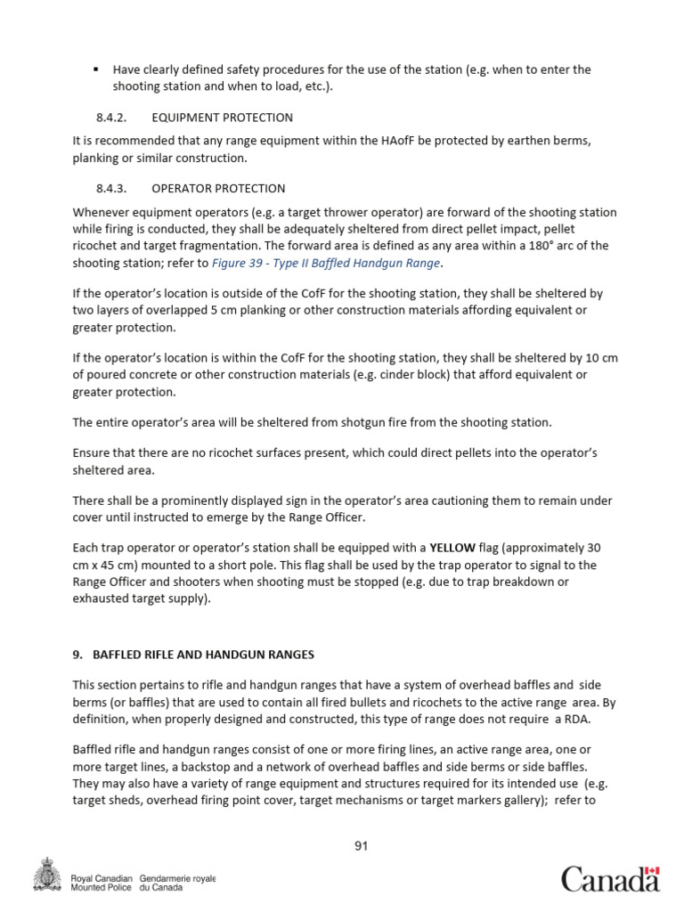 Baffled Range Design and Safety Standards | PDF | Bullet | Ballistics