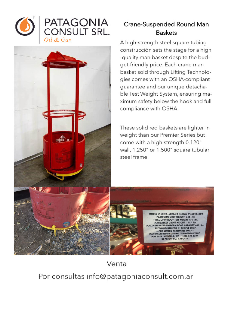 Crane-Suspended Round Man Baskets | PDF
