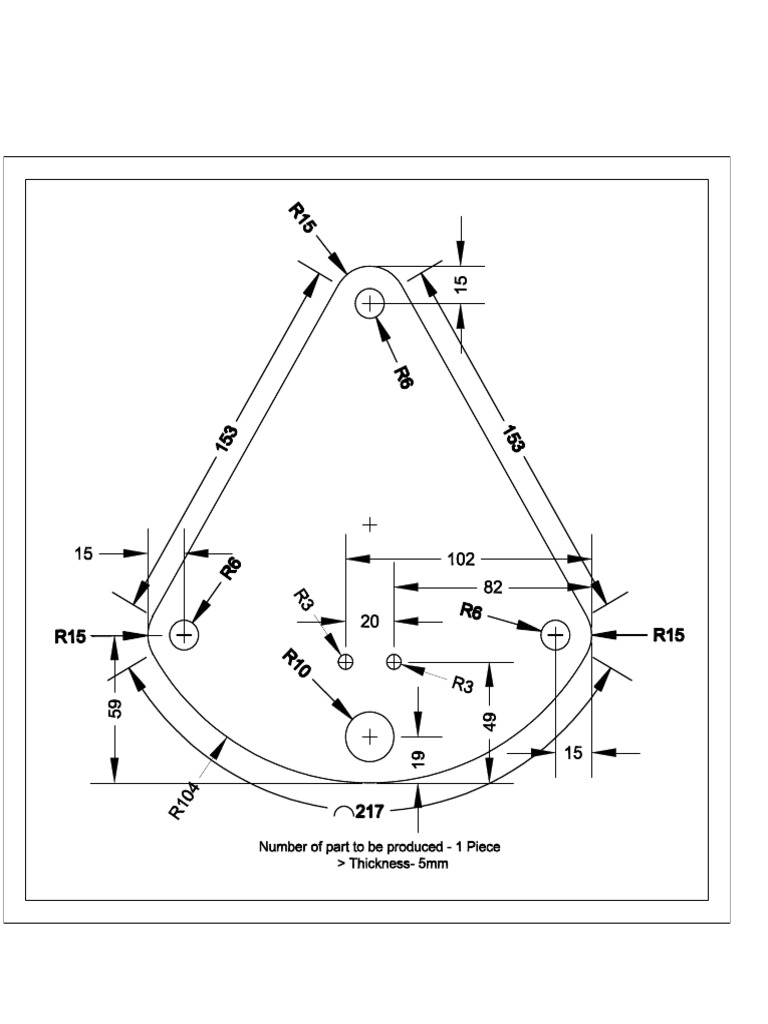 Ecentric Triangular Plate-Model | PDF