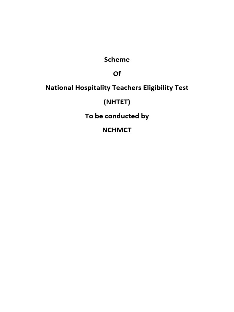 NHTET Brochure 2018 | PDF | Academic Degree