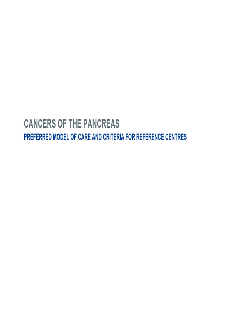 KCE 219 Proposal Cancer Pancreas | PDF | Pancreatic Cancer | Pathology