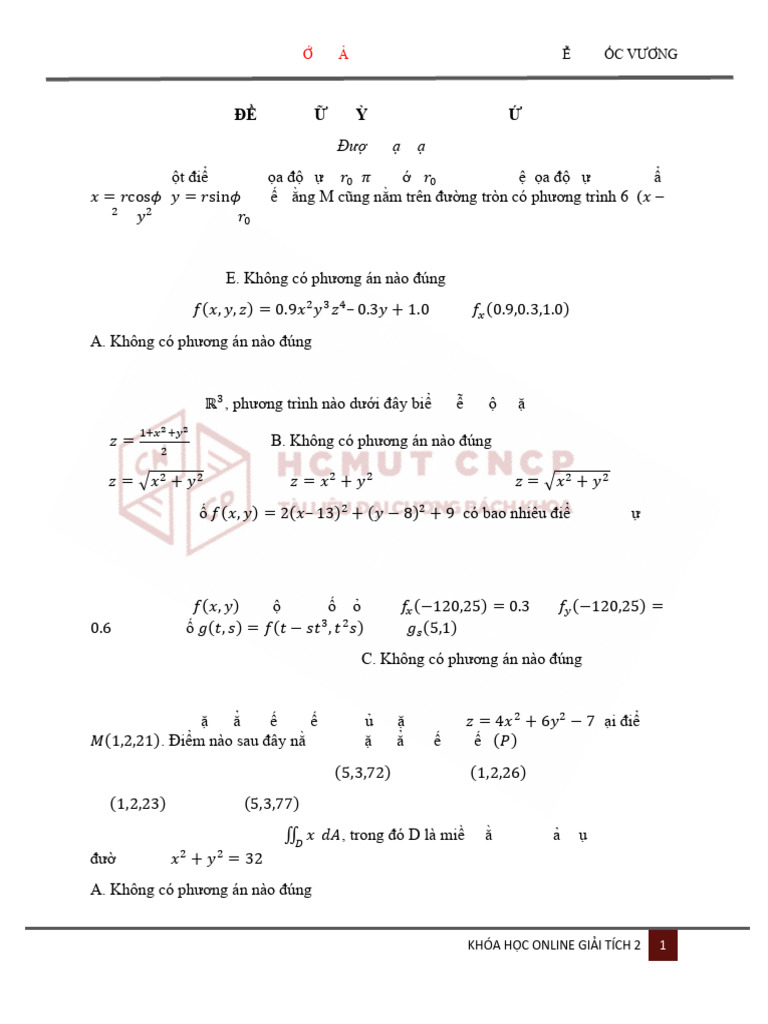 Đề thi HK241 bản tiếng việt | PDF