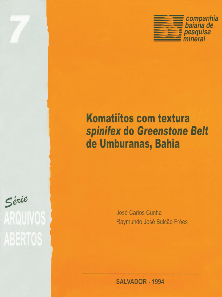 Texto arquivos abertos 7_Komatiitos GSB Umburanas | PDF