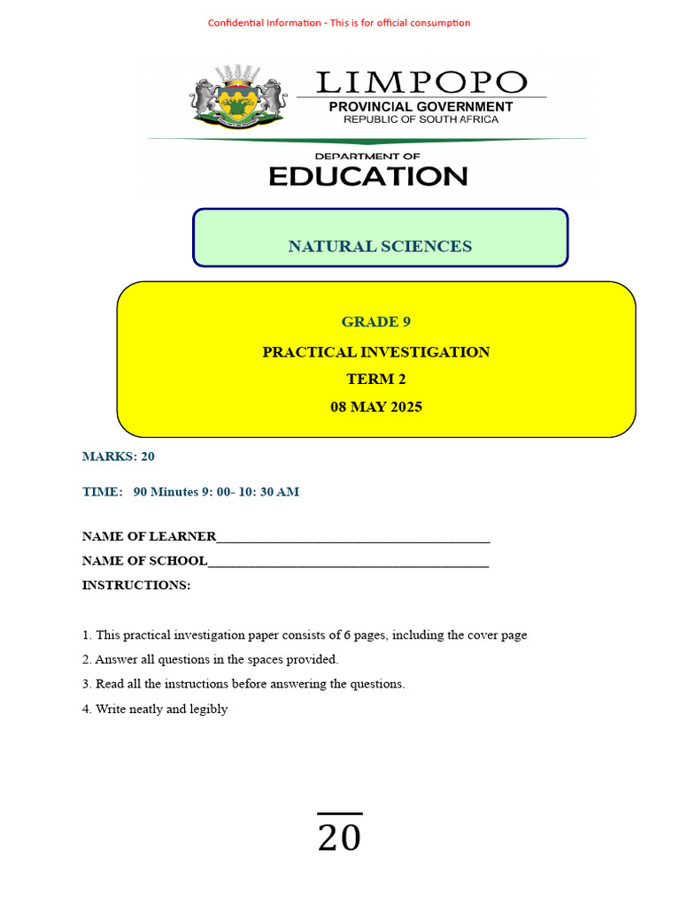 2025 Term 2 Grade 9 NS Prac Task | PDF | Ph | Acid