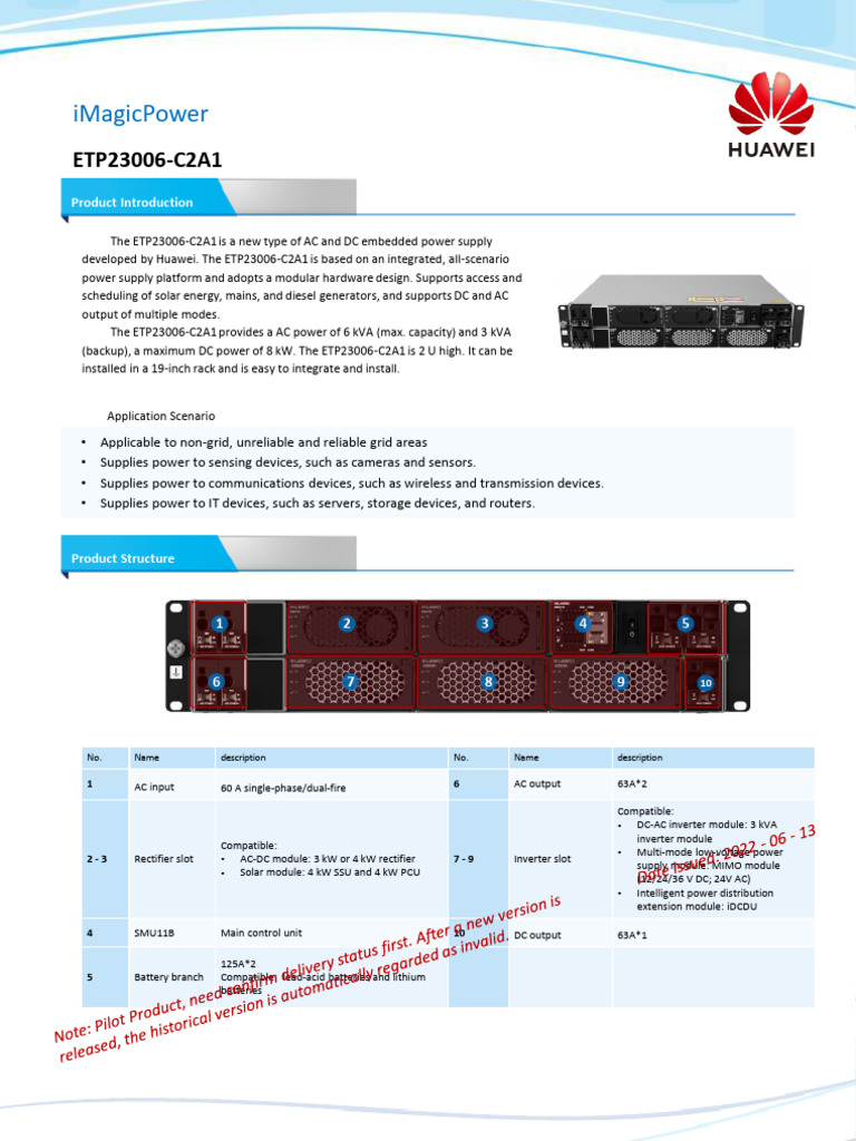 iMagicPower 2U ETP23006-C2A1 (01076085) Datasheet 01-(20220613) | PDF | Power Supply | Power ...
