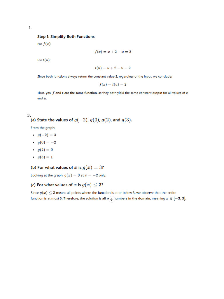 Maths Tutorial 6 Answers | PDF