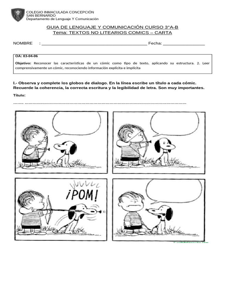 Prueba Comicx | PDF