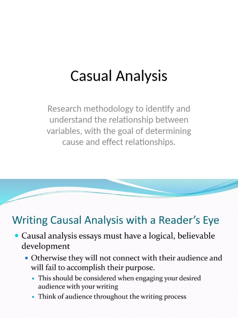 Casual Analysis | PDF
