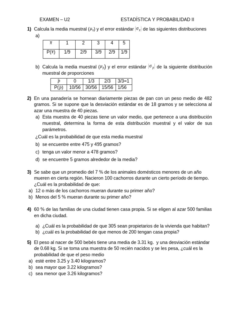 EXAMEN U2 (Est2 25 2) | PDF