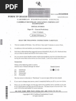CXC 2024 Exam Schedule | PDF