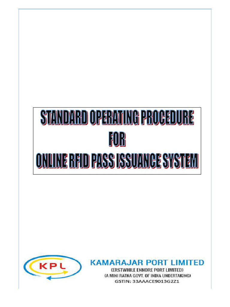 RFID Pass Issuance System Guide | PDF | Radio Frequency Identification ...