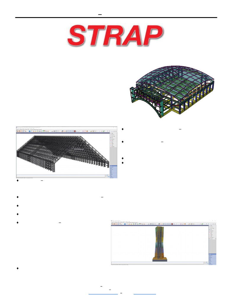 Software STRAP para Análise Estrutural | PDF | Análise estrutural | Viga