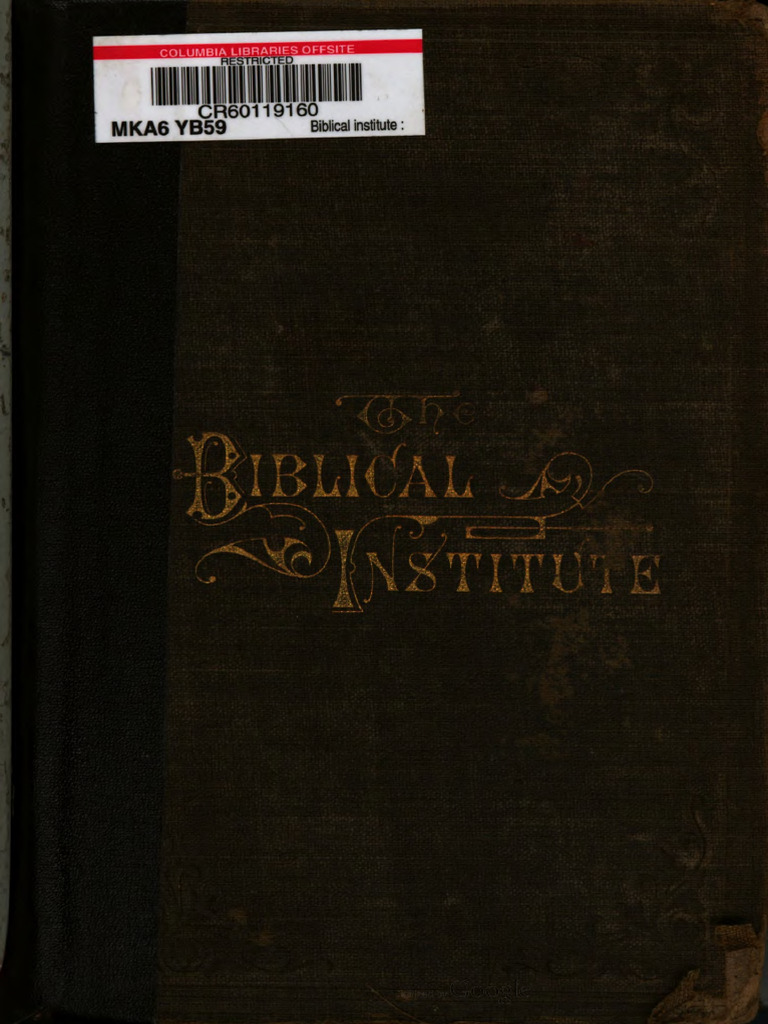 Biblical Institute Synopsis of Lectures | PDF | Jesus | Second Coming