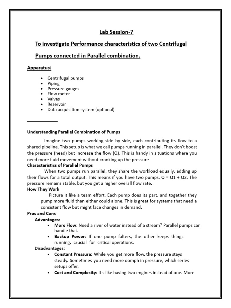 Sheharyar Hasan FM - LAB Session 7 | PDF | Pump | Flow Measurement