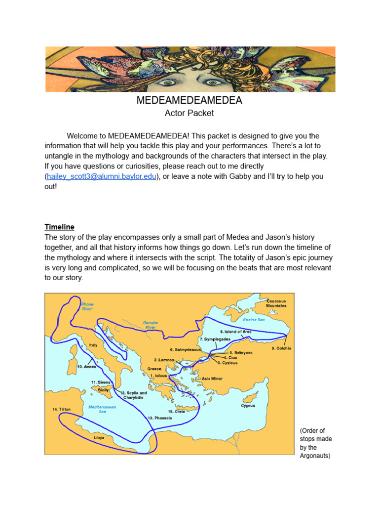 Medeamedeamedea Actor Packet | PDF | Jason | Hades