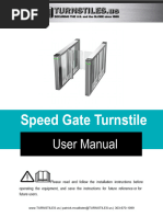 Full Height Turnstile Installation Manual | PDF | Access Control | Menu (Computing)