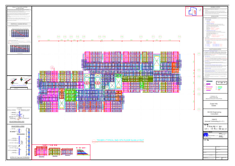 Tower A Typical Floor Plan 01 | PDF | Scaffolding | Strength Of Materials
