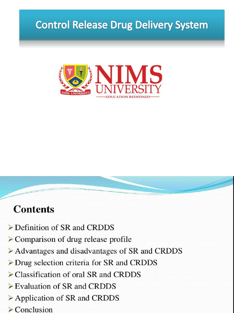 Control Drug Delivery System | PDF