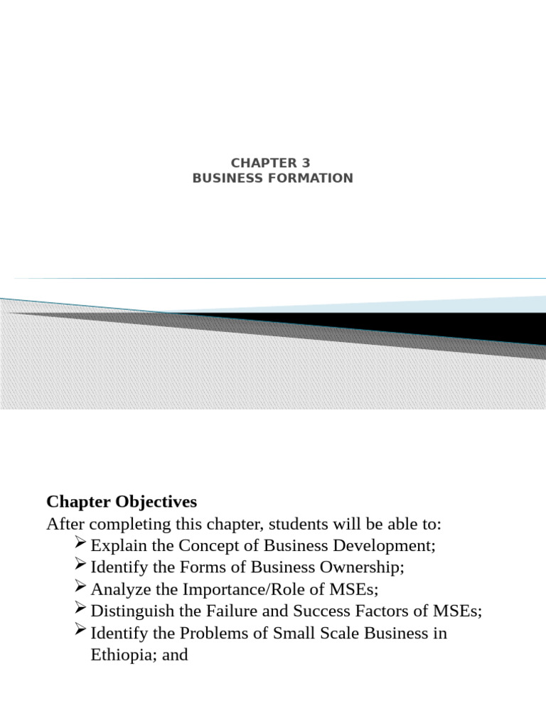 Chapter 3 Businee Formation | PDF | Partnership | Sole Proprietorship