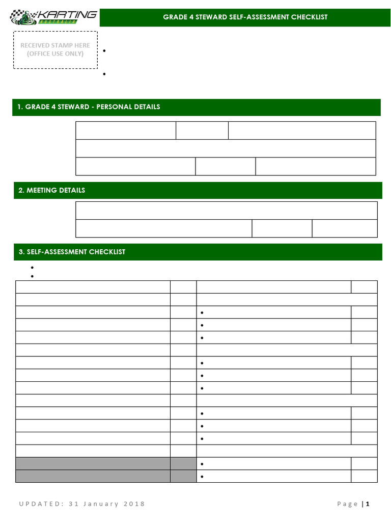 Grade-4-Steward-Self-Assessment-Checklist-FINAL-310118 | PDF