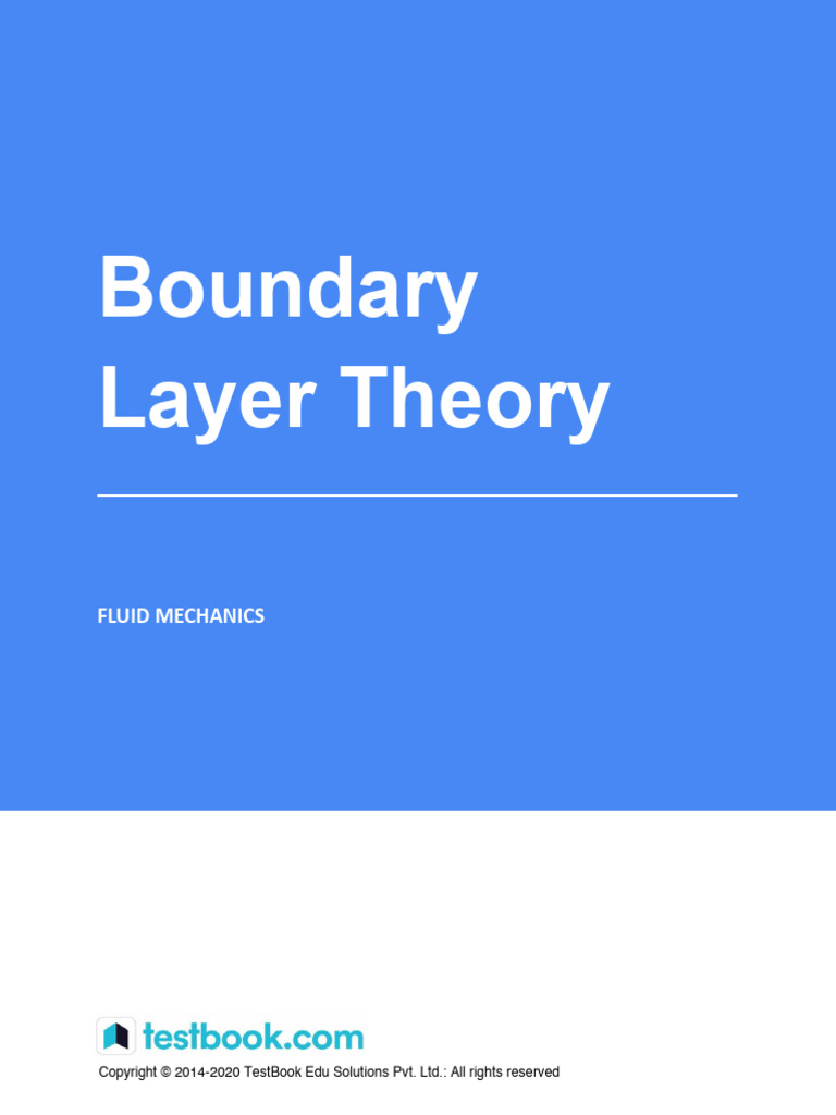 Boundary Layer Theory in Fluid Mechanics | PDF | Boundary Layer | Fluid ...