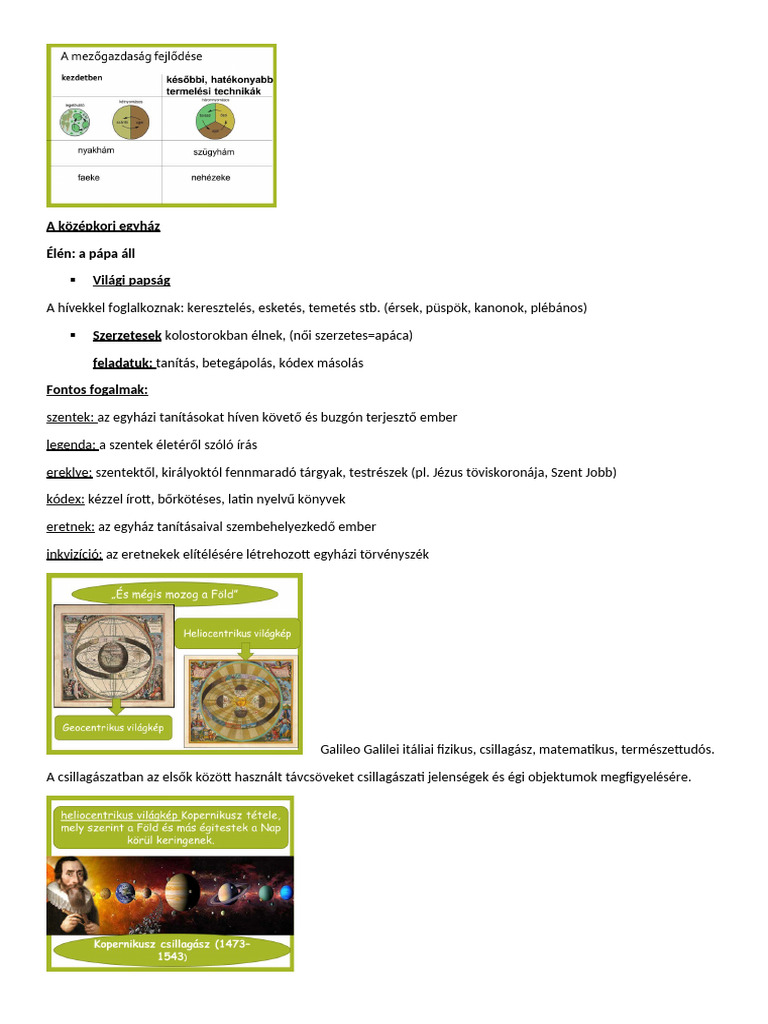 A Mezőgazdaság Fejlődése A Középkori egyház.klik037313001#316423# ...