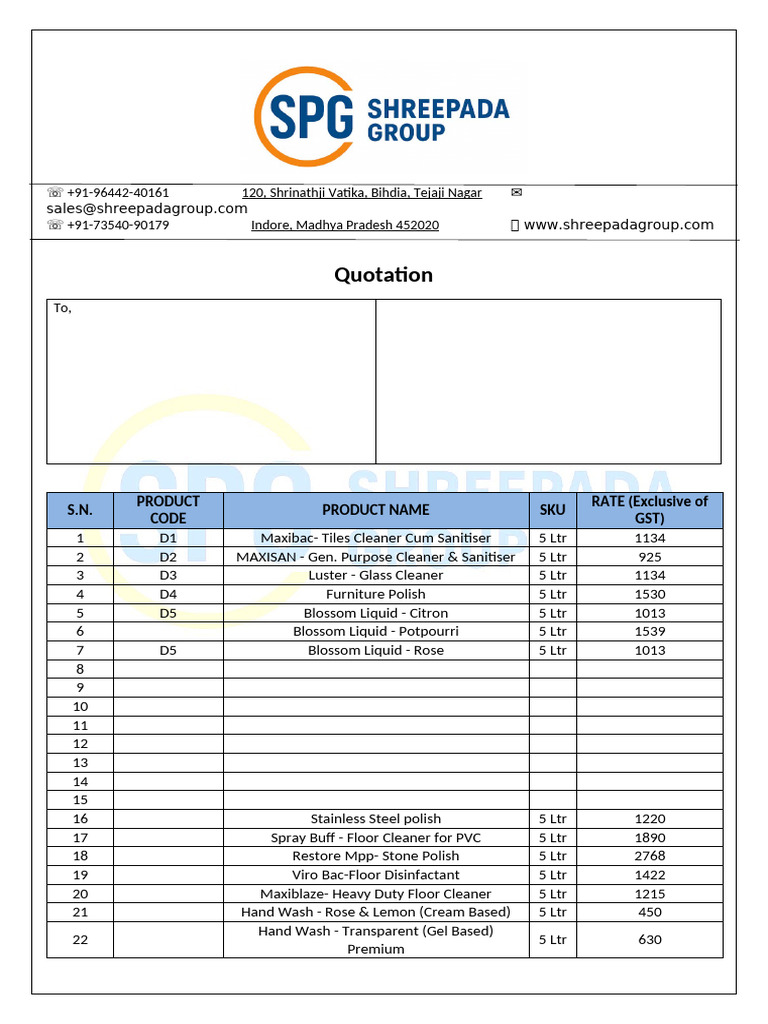 QUOTATION - Copy - Copy (5) - Copy | PDF