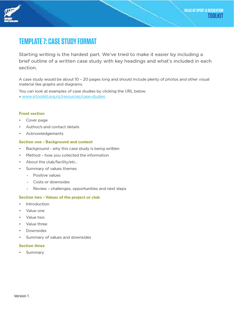 Case Study Format | PDF