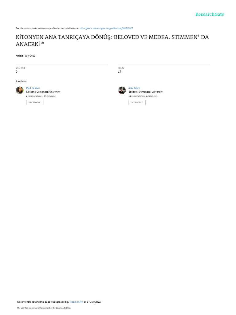 39 Medine Sivri Arzu Yetim | PDF