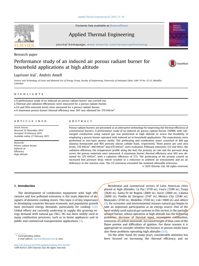 Porous Inert Media Burner | PDF | Combustion | Porosity