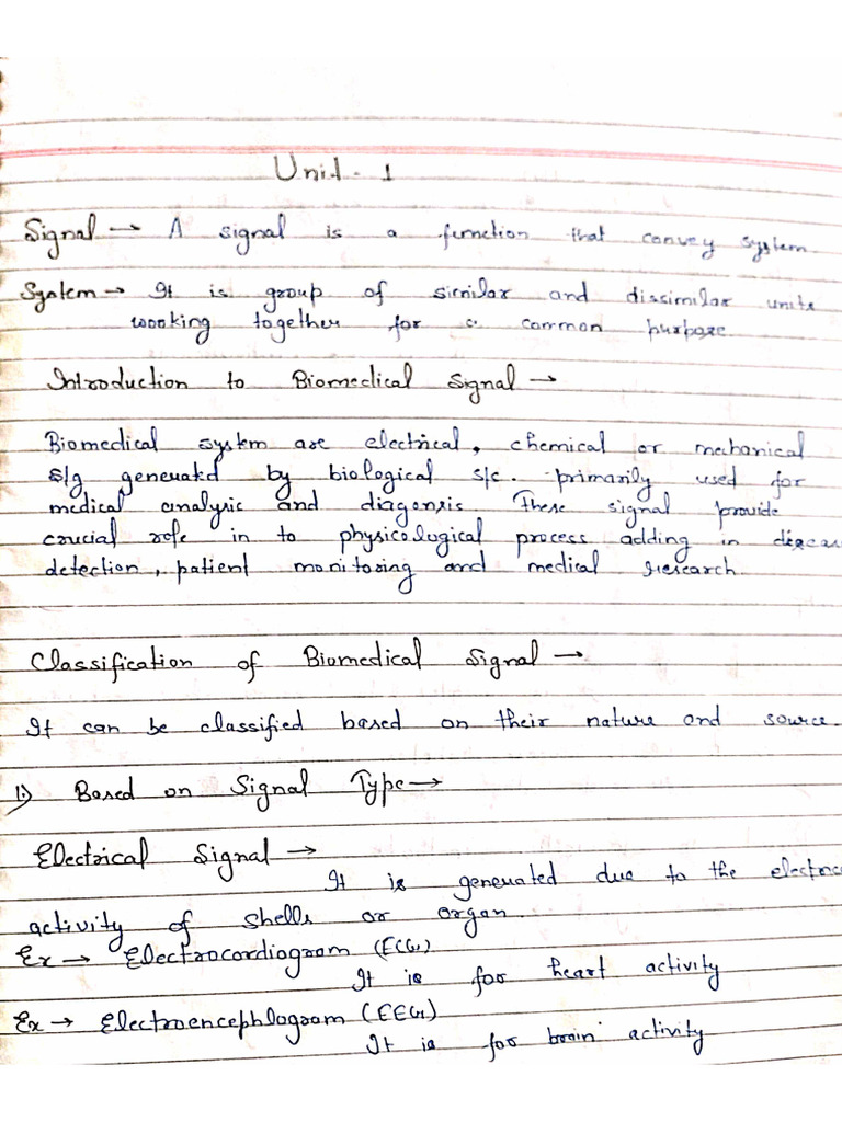 bio medical signal processing | PDF