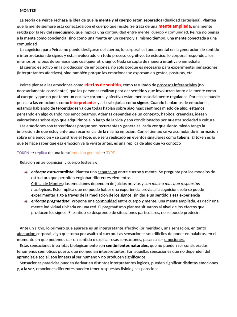 Semiología CBC - Montes, Finol, Sadin | PDF | Las emociones | Semiótica