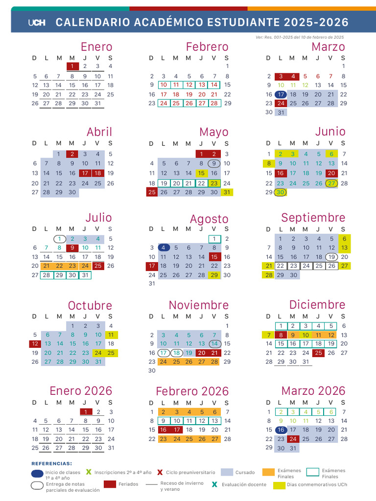 Calendario Académico 2025-2026 | PDF