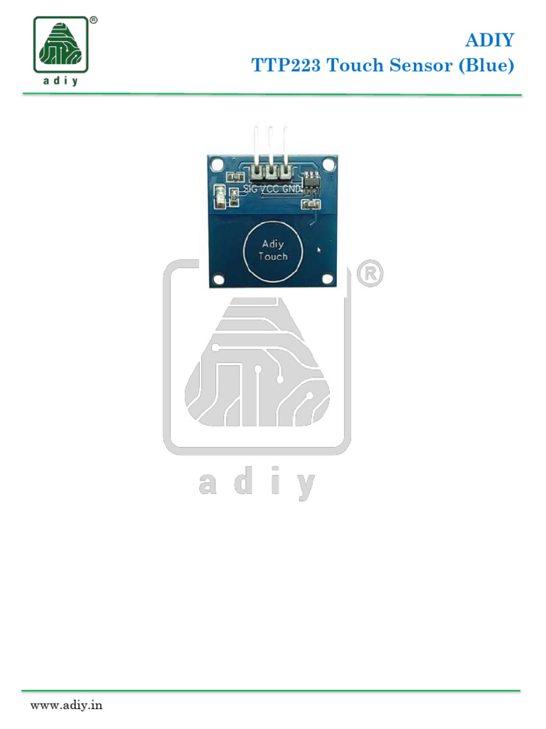 A145385 - ADIY TTP223 Blue Touch Sensor - Datasheet | PDF | Power ...