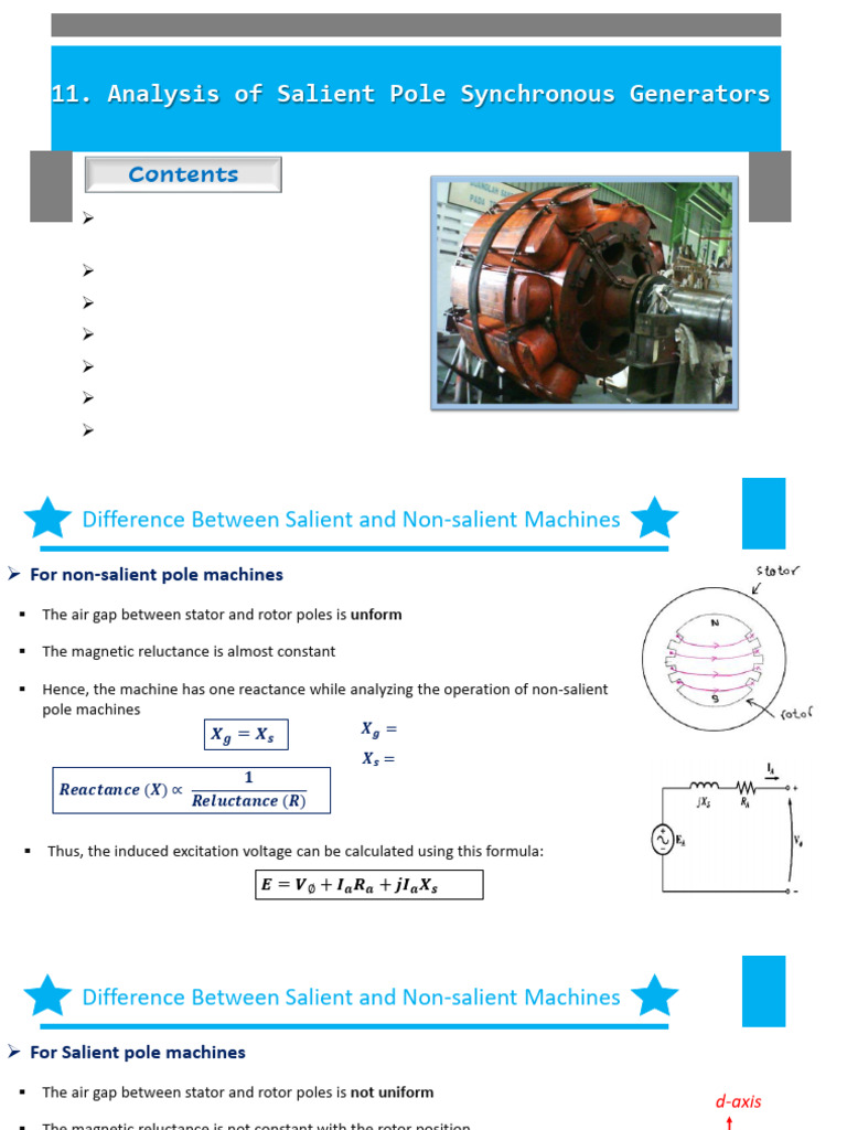 Salient Pole Rotor Motor | PDF | Electrical Equipment | Manufactured Goods