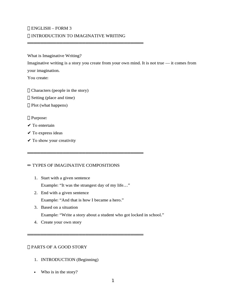 Introduction to Imaginative Writing | PDF