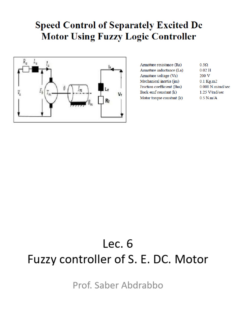 Lec. 11 Fuzzy Controller | PDF