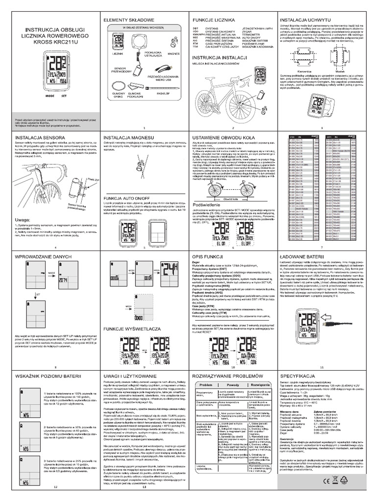 Instrukcja Obs Ugi KRC 211U d3f1 | PDF