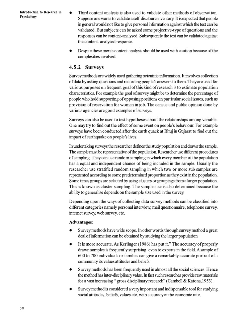 Survey Method | PDF