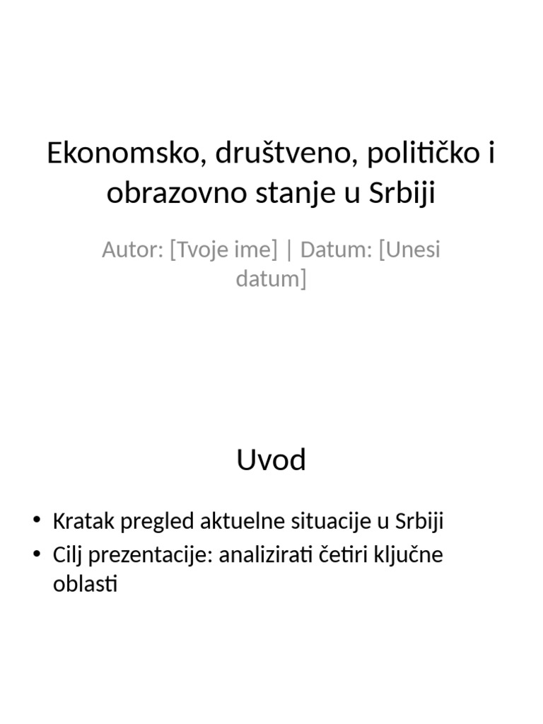 Prezentacija Srbija | PDF