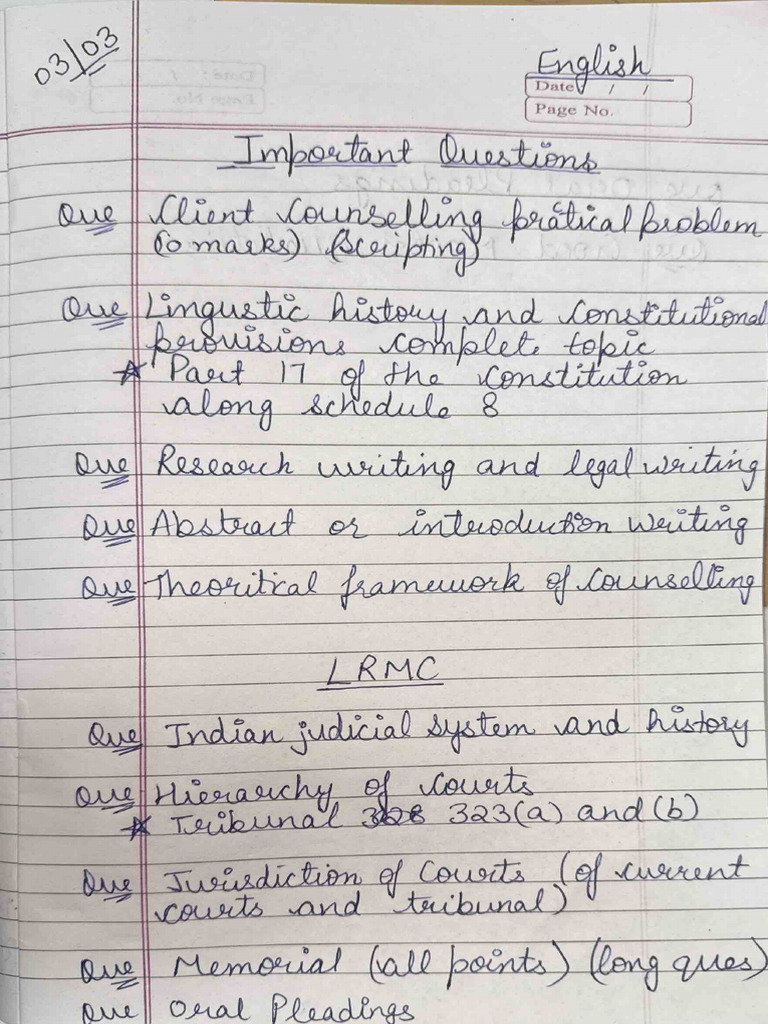 Important Ques | PDF