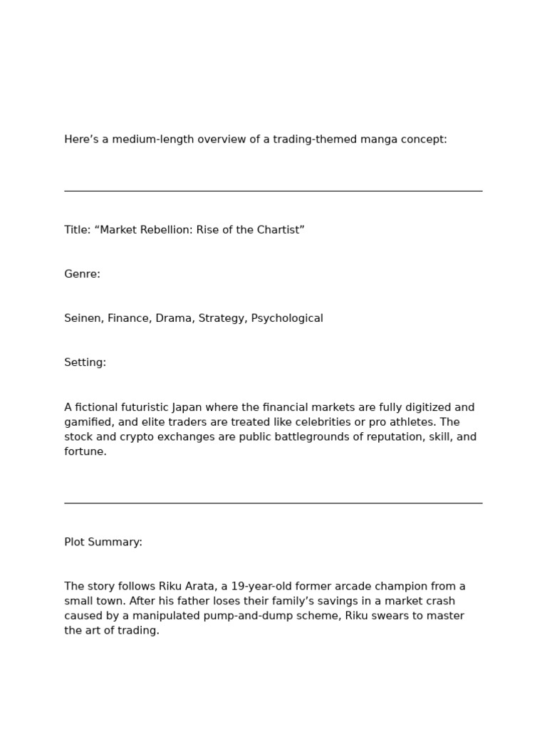 Trading Manga | PDF